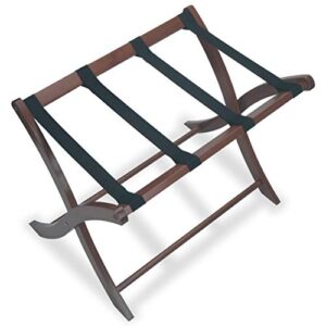 winsome wood scarlett luggage rack, walnut finish 2 pack