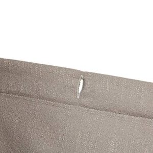 Amazon Basics Linen Style Bathroom Shower Curtain - Taupe, 72 Inch