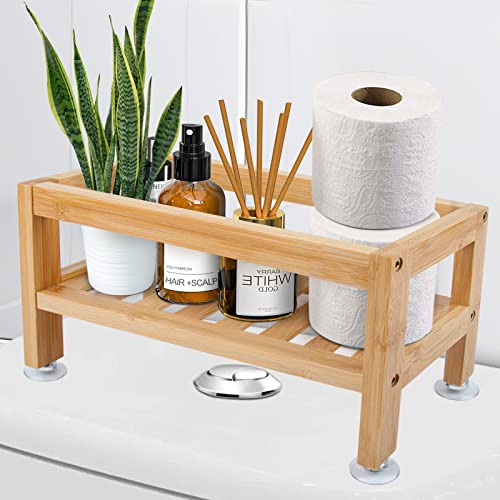 Tohomes bathroom organizer bamboo shelf Over The Toilet Storage Cabinet kitchen organization and storage Plant Stand Save Space