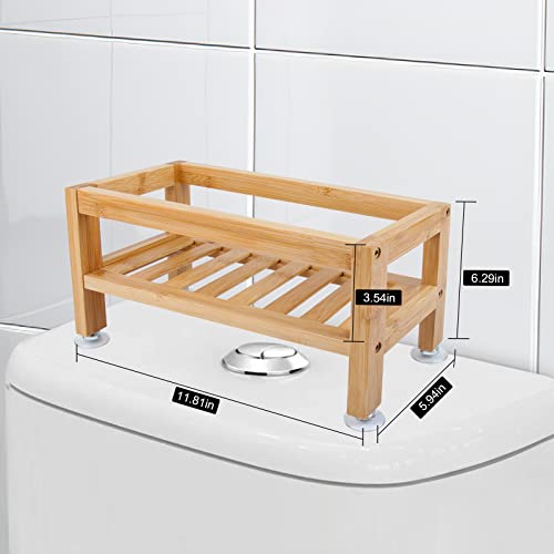 Tohomes bathroom organizer bamboo shelf Over The Toilet Storage Cabinet kitchen organization and storage Plant Stand Save Space