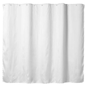 Hookless Fabric Snap-In Shower Curtain Liner, 70 x 54, White