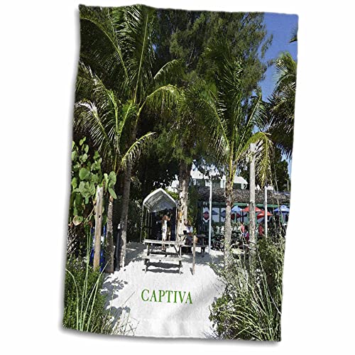 3dRose Digital Painting Of Famous Mucky Duck On Captiva Island Florida - Towels (twl-62136-1)