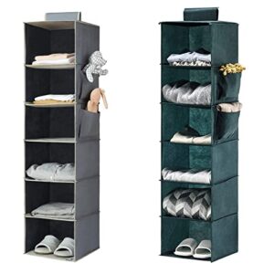 youdenova hanging closet organizers and storage, 6-shelf closet hanging storage shelves