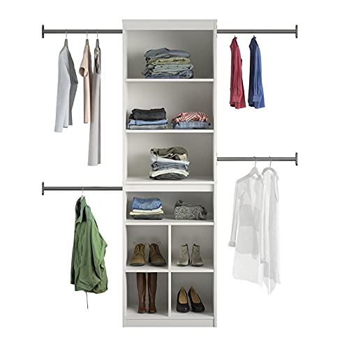 Pemberly Row Traditional Closet Storage System in White