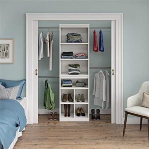 Pemberly Row Traditional Closet Storage System in White