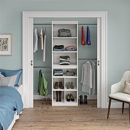 Pemberly Row Traditional Closet Storage System in White