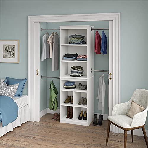 Pemberly Row Traditional Closet Storage System in White