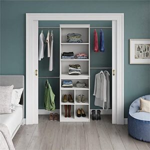 Pemberly Row Traditional Closet Storage System in White