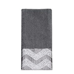 Avanti Linens - Fingertip Towel, Soft & Absorbent Cotton Towel (Chevron Galaxy Collection)