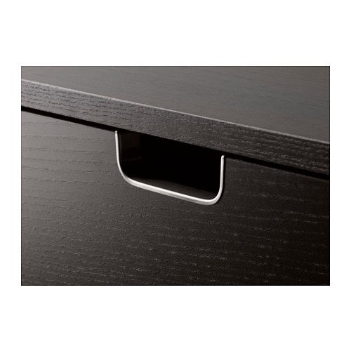 Ikea Stall Shoe Cabinet With 4 Compartments, Black-Brown