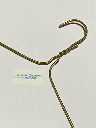 Amazing Drapery Hardware Drapery Hangers, 1/8 inch Steel Wire 10 Pack, 18 inch Wide