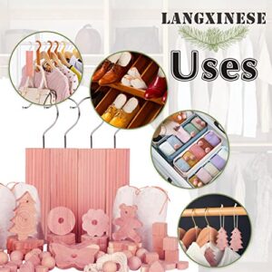 Langxinese Delux Value 72 Pk Cedar Blocks for Clothes Storage, Rings, Hangers, Trees, Bears Balls, Sachets, Loves, Cubes, Butterflies, Closets Essencials