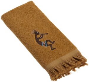 avanti linens kokopelli fingertip towel, nutmeg