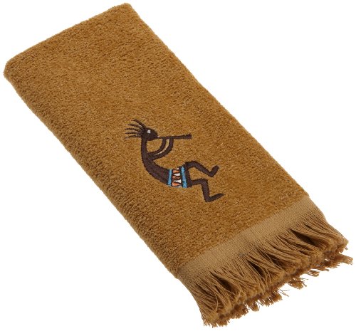 Avanti Linens Kokopelli Fingertip Towel, Nutmeg