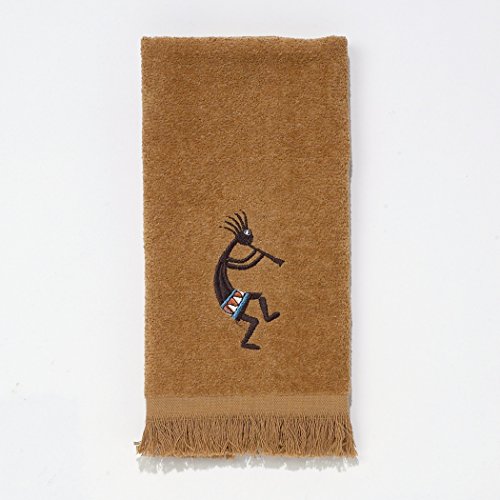 Avanti Linens Kokopelli Fingertip Towel, Nutmeg