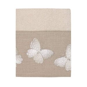 avanti linens - washcloth, soft & absorbent cotton towel (yara collection, ivory)