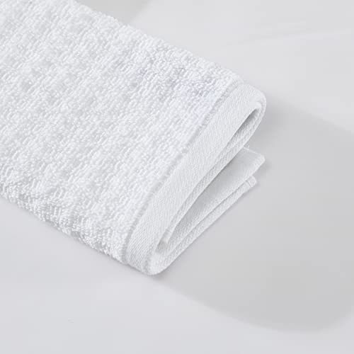 Tommy Bahama- Washcloth Set, Highly Absorbent Cotton Bathroom Decor, Low Linting & Fade Resistant (Northern Pacific White, 12 Piece)