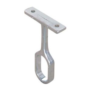 oval closet rod center support bracket polished chrome finish