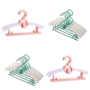 baby hangers 20pcs adjustable non-slip children baby nursery closet hangers children coat hanger extendable laundry infant hangers for girl boy toddler child newborn laundry gifts(20 pcs, brown+green)