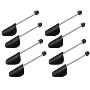 vipolish 4 pairs black plastic shoe tree stretcher shaper portable men support shoes adjustable spring holder shaper for keeping shoes in shape