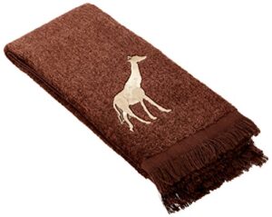 avanti animal parade wash cloth, mocha