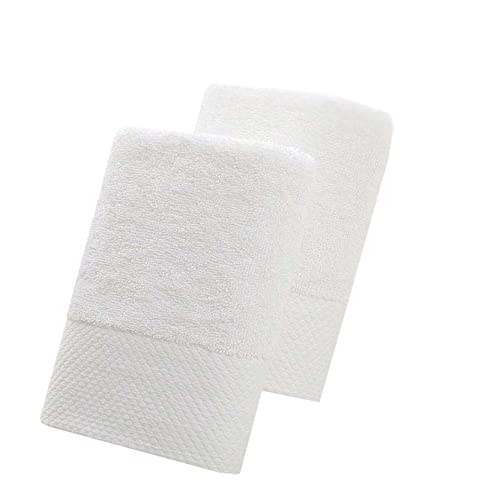 Face Towel White Washcloths Quick-Dry, Highly Absorbent, Soft Feel Face Towels, Premium Quality Flannel Face Towel 2 Pieces Pack