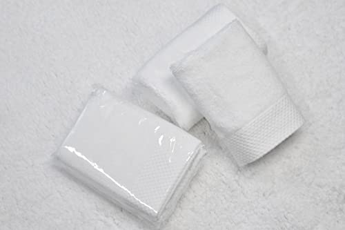 Face Towel White Washcloths Quick-Dry, Highly Absorbent, Soft Feel Face Towels, Premium Quality Flannel Face Towel 2 Pieces Pack