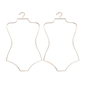 ＫＬＫＣＭＳ 2pcs body shape bikini swimsuit hanger, kids clothes hanger bathing suit hanger for cloakroom bedroom laundry closet home