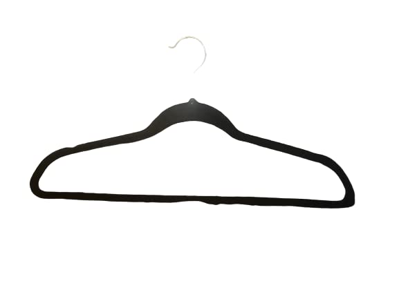 Nawazjee Velvet Clothing Hangers 30 Pack, Lightweight Non Slip, Heavy Duty Durable Closet Space Saver Black/ Silver Ultra Slim 360 Rotating Top for Coat Suit Swivel Hook Hangers.