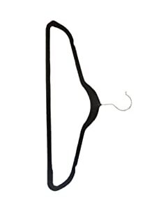 Nawazjee Velvet Clothing Hangers 30 Pack, Lightweight Non Slip, Heavy Duty Durable Closet Space Saver Black/ Silver Ultra Slim 360 Rotating Top for Coat Suit Swivel Hook Hangers.