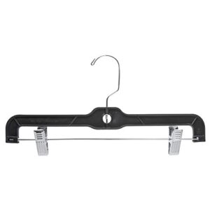 skirt and pant hangers, 14" heavy duty black case of 100