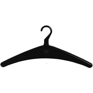 Lorell Garment Hangers with Open Hook, 17-Inch, Black