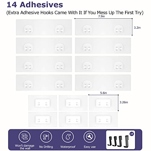 Adhesive Shower Caddy - 5 Pack Rustproof Corner Shower Rack, Drill-Free & Quick-Dry Shower Shelf，Stainless Steel Shower Storage Rack with Soap Holder & Toothpaste for Inside Shower with Large Capacity