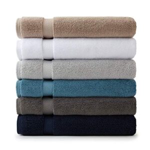 Supima Cotton Bath Towel Set by Laguna Beach Textile Co - 2 Bath Towels - Hotel Quality, Plush, 730 GSM - Large, 57" x 30" White