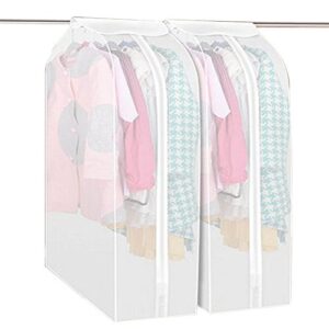 whitelotous garment suit coat cover protector wardrobe storage bag (l)