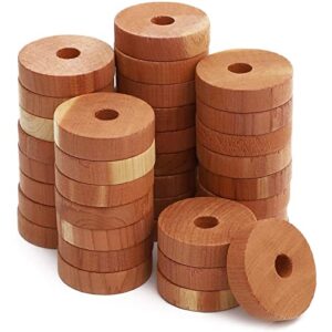 juvale cedar rings for hangers, cedarwood closet and drawer freshener (1.5 in, 36 pack)