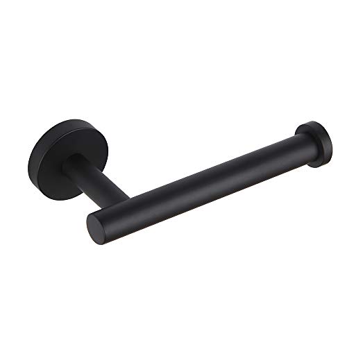 GERZ Bathroom Toilet Paper Holder SUS 304 Stainless Steel Matte Black Tissue Paper Roll Holder Wall Mount