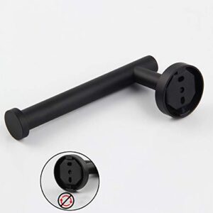 GERZ Bathroom Toilet Paper Holder SUS 304 Stainless Steel Matte Black Tissue Paper Roll Holder Wall Mount