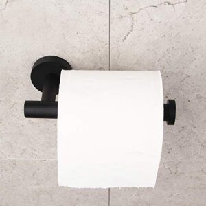 GERZ Bathroom Toilet Paper Holder SUS 304 Stainless Steel Matte Black Tissue Paper Roll Holder Wall Mount