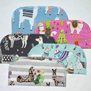 2 Ply Printed Flannel Washable. Llama and Alpaca- Set Napkins 8x8 inches 5 Pack - Little Wipes (R) Flannel