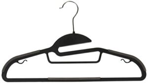 richards homewares all in 1 hanger, 8-piece set, black/gray