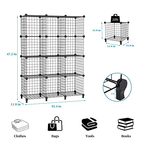 GIMTRR 12 & 6 Black Cube Storage Bundles