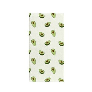 vantaso fruit avocado hand towels kitchen towels for bathroom microfiber bath towel dish guest fingertip towel for gym spa hotel and bar 30" x 15"