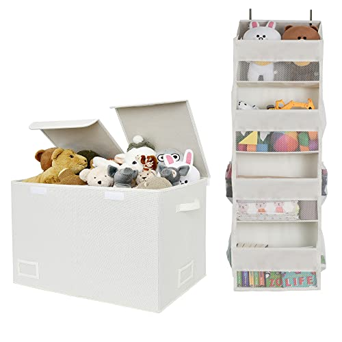 GRANNY SAYS Bundle of 1-Pack Large Storage Box & 1-Pack Over The Door Storage Organizer