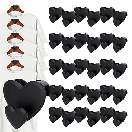 MQUPIN Space Saving Hanger Hooks,Clothes Hanger Connector Hooks,Closet Organizers and Storage Shelves Hanger Extender for Heavy Duty Cascading Connection Hook (30PCS)