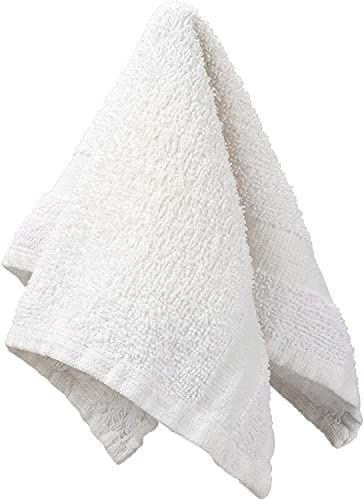 Nicole Fantini, 100 Pack of Premium White Washcloth Set (11 x 11 Inches) 100% Cotton Face Cloths, Highly Absorbent and Soft Feel Fingertip Towels