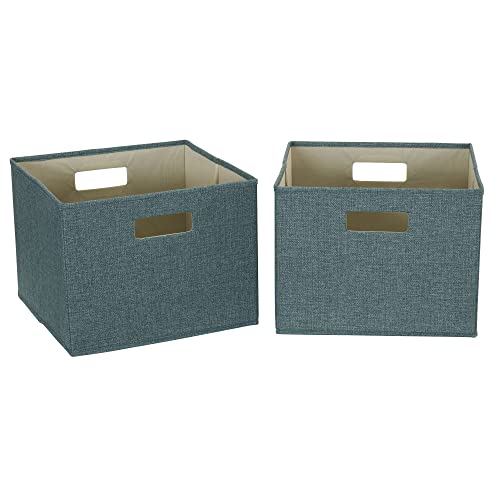 Household Essentials, Teal Storage Cubes 2 Pack