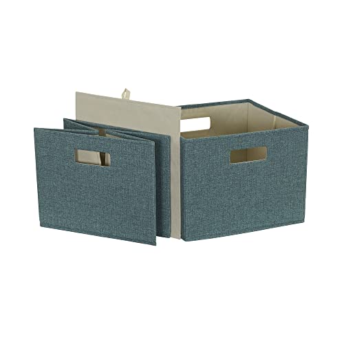 Household Essentials, Teal Storage Cubes 2 Pack