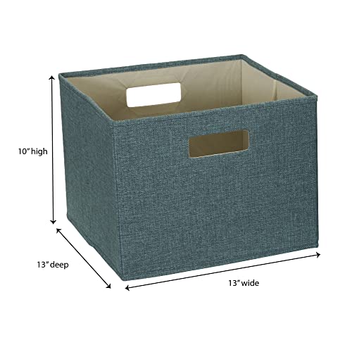 Household Essentials, Teal Storage Cubes 2 Pack