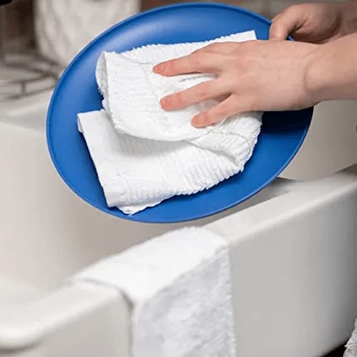 Pearl Linens Economy Cotton Washcloth Bulk Pack- Use as Gym Towels, Hand Towels, Pet Towels, Kitchen Towels, Dishcloth Sets, Pack of 12, Soft, Highly Absorbent, 400 GSM, 12 x 12 Inches